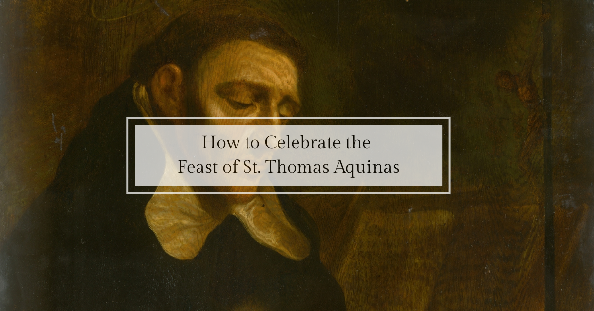 How to Celebrate the Feast of St. Thomas Aquinas (January 28 ...