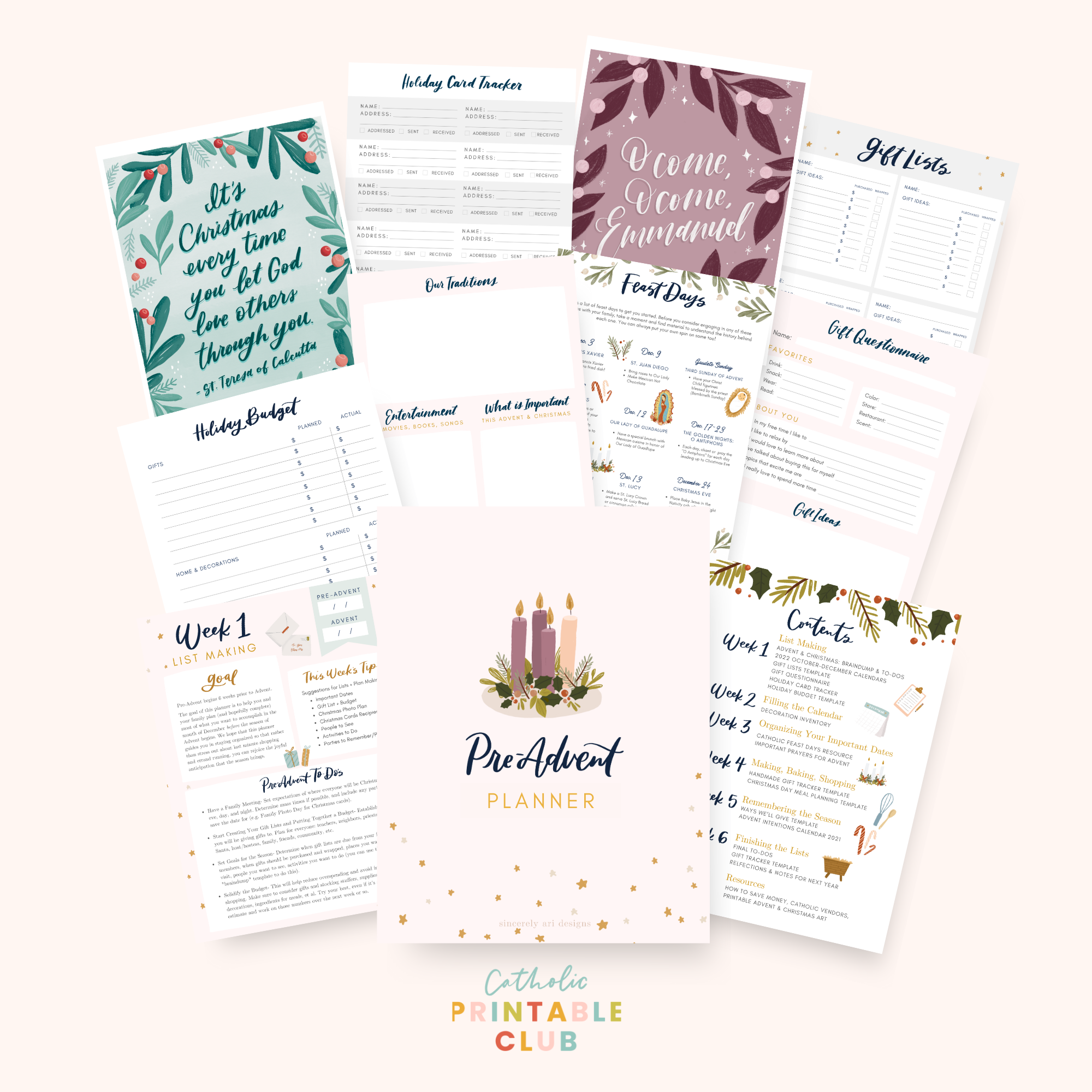 Pre-Advent Planner - Catholic Holiday Planning Printable – Catholic ...