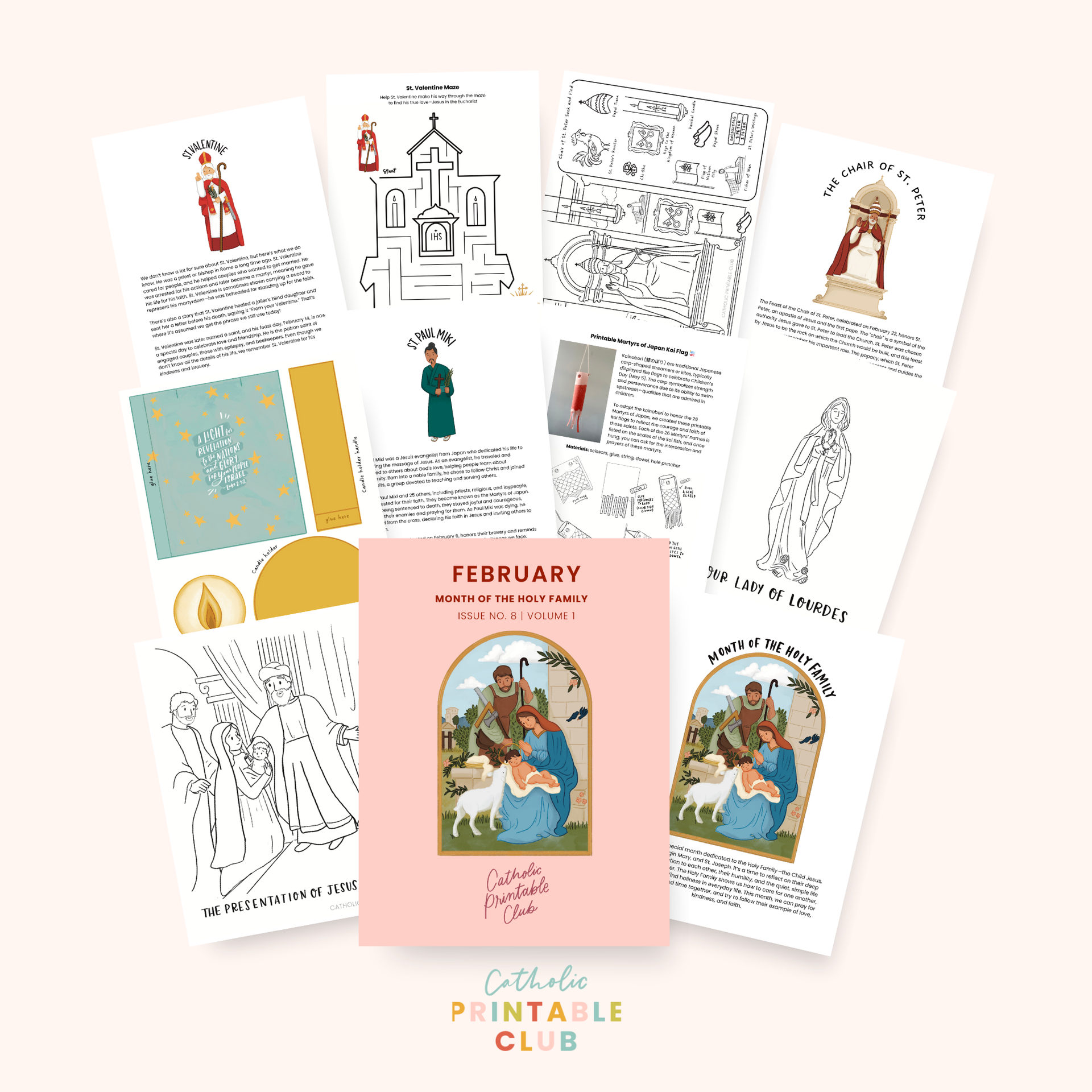 February Catholic Printable Pack - Candlemas & Valentine Activities ...