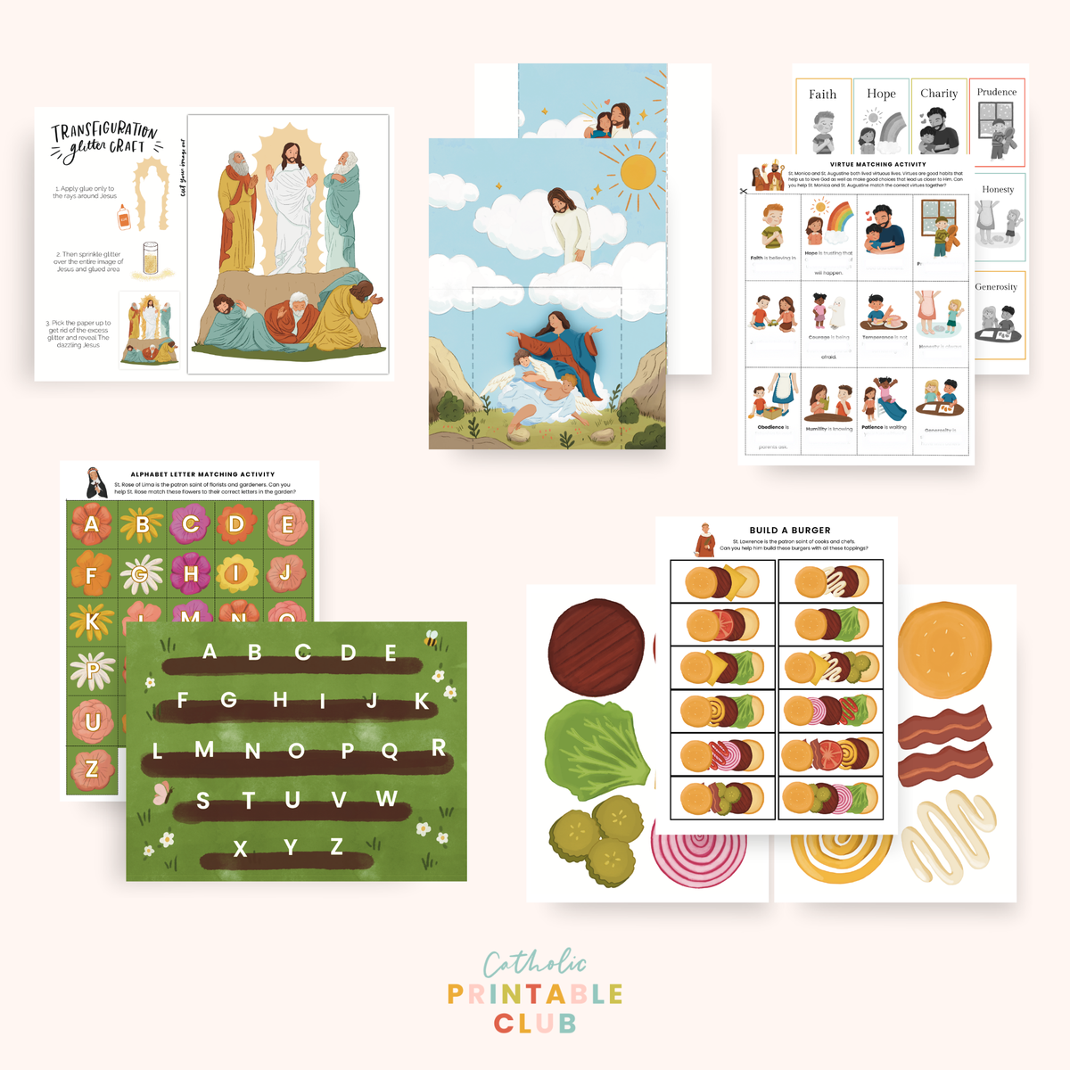 August Catholic Printable Pack - Assumption & Transfiguration ...