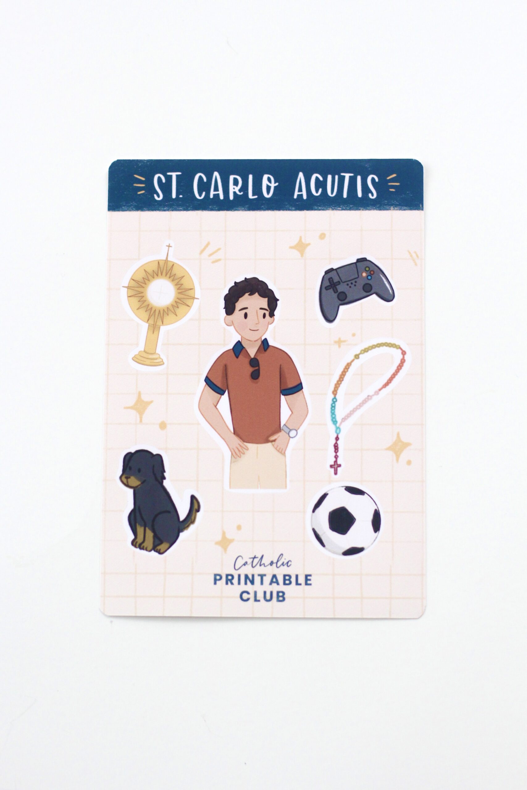 St. Carlo Acutis Sticker Sheet – Catholic Printable Club