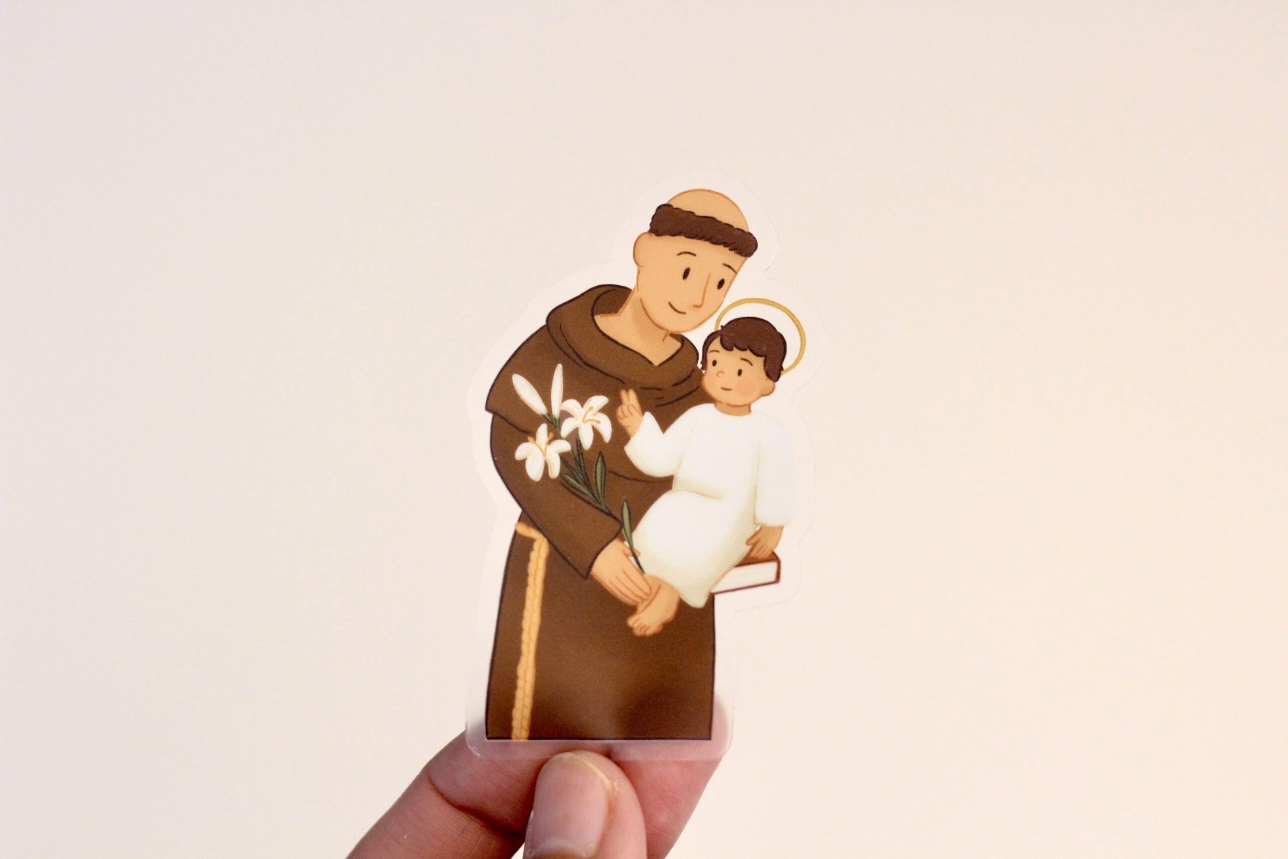 St. Anthony of Padua Vinyl Sticker – Catholic Printable Club