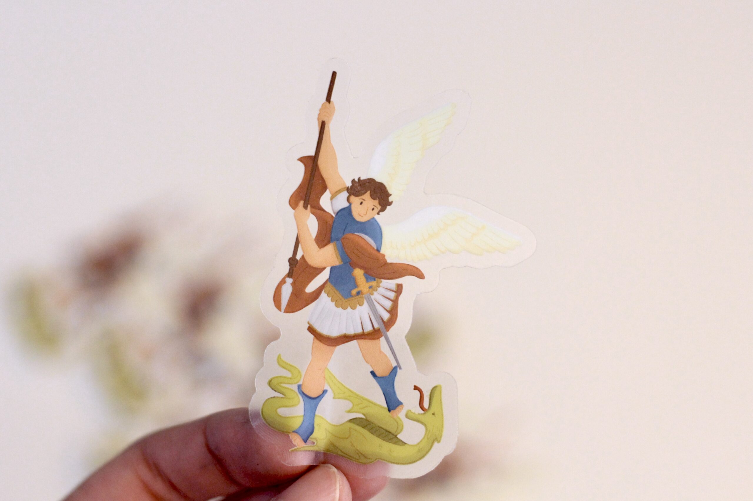 St. Michael the Archangel Vinyl Sticker – Catholic Printable Club